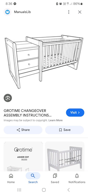 Grotime rollover 6 in 1 cot/single bed - Cots & Bedding in Greenbank ...