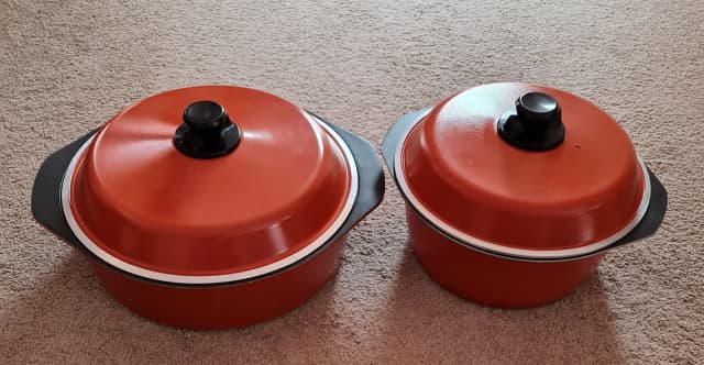 Bessemer pots with lids cookware Margaret Fulton cookware vintage ...