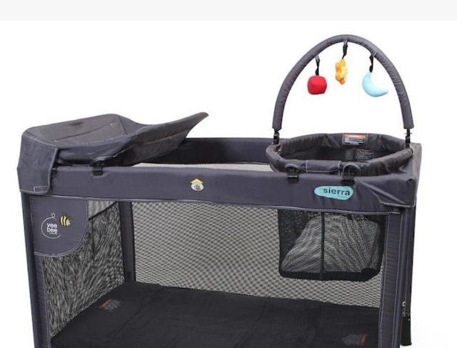 Veebee baby portal cot, bassinet with toy rack - Cots & Bedding in ...