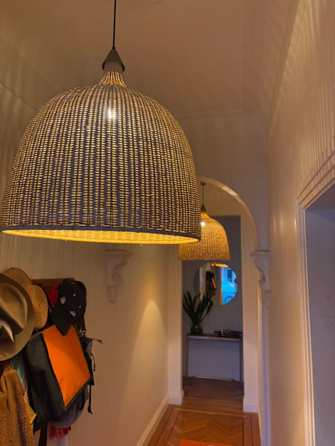 2 x Large Gorgeous Cane Pendant Light shades - Ceiling Lights in ...