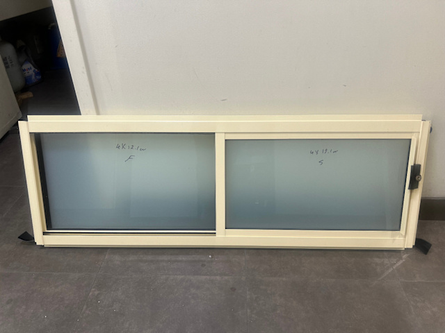 400H x1210W Primrose sliding window, frosted glass,Wetherill Park ...