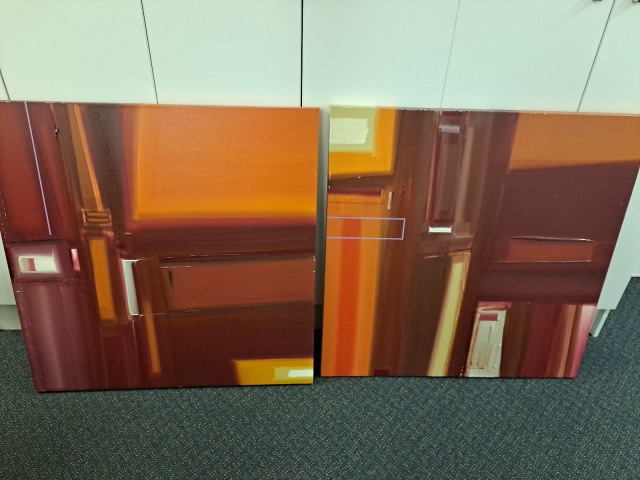 Rob Forlani Canvas Painting x2 Homeland - Art in West Perth WA ...