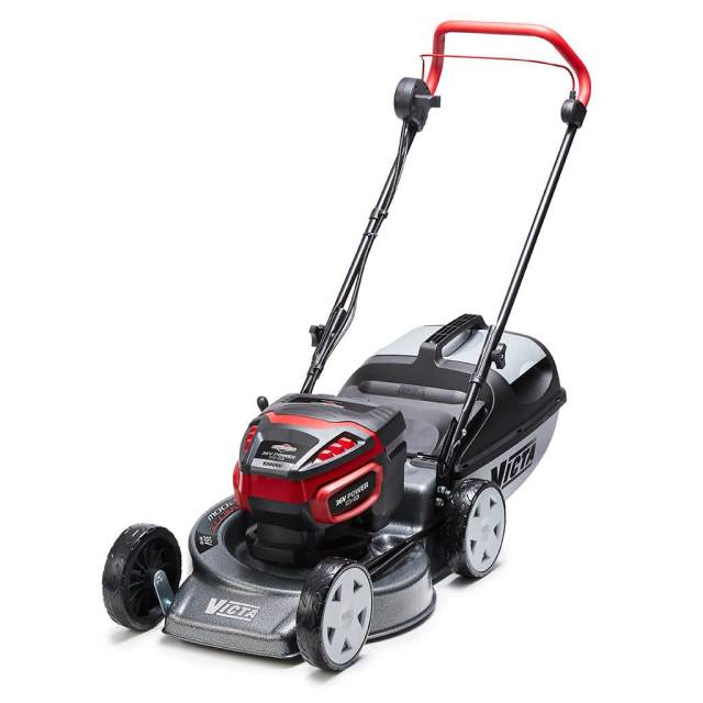 Victa 18 Inch Corvette 1200W Steel Deck Twin 18V 5.0Ah Lawn Mower Kit ...