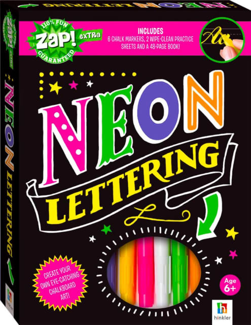 hinkler zap neon lettering boxset writing art calligraphy new | Art ...