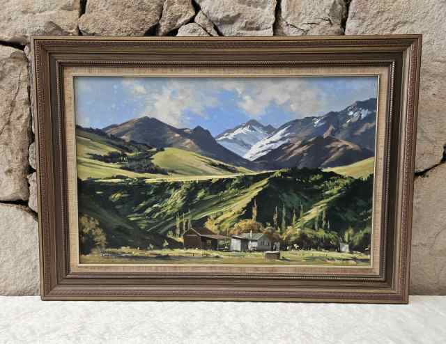 Vintage Allan Crombie Original Oil Painting Wayside Station 1978 - Art ...