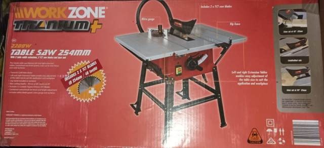 2200w WorkZone Titanium 254mm Table Saw - Power Tools in Point Clare ...