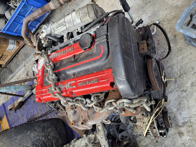 Mitsubishi 4G63T Engine Evolution vr4 Evo | Engine, Engine Parts ...