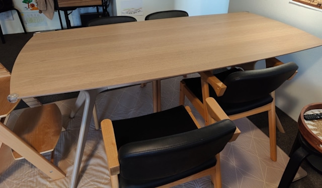 Brosa Olsen dining table and four Brosa Ingrid dining chairs - Dining ...