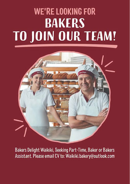 Part-time Baker(WAIKIKI)(Bakers Delight Waikiki) | Bakers & Pastry ...