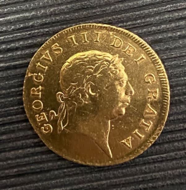 Gold coin Sovereign 1804 George 111 Half Guinea.Very Rare ...