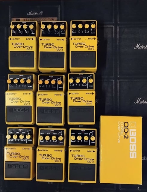 BOSS OD-2 TURBO OVERDRIVE ANALOG MIJ and MIT GUITAR FX PEDALS - Guitars ...