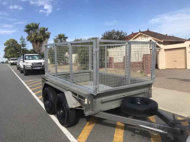 TRAILER TANDEM 8 x 5 WITH CAGE 2,500KG | Trailers | Gumtree Australia ...