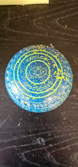 Thomas Taylor VECTOR VS Lawn Bowls 2H WB22 Dimple Grip Blue/Yellow Spk ...