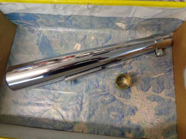 BRITISH TRIUMPH NORTON DUNSTALL MUFFLER 500mm | Motorcycle & Scooter ...