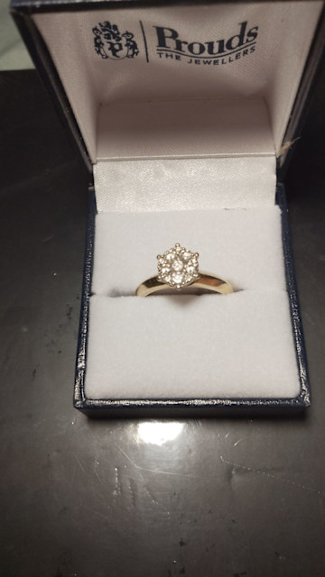 1 carat diamond engagement ring in 9k solid gold - Women's Jewellery in ...