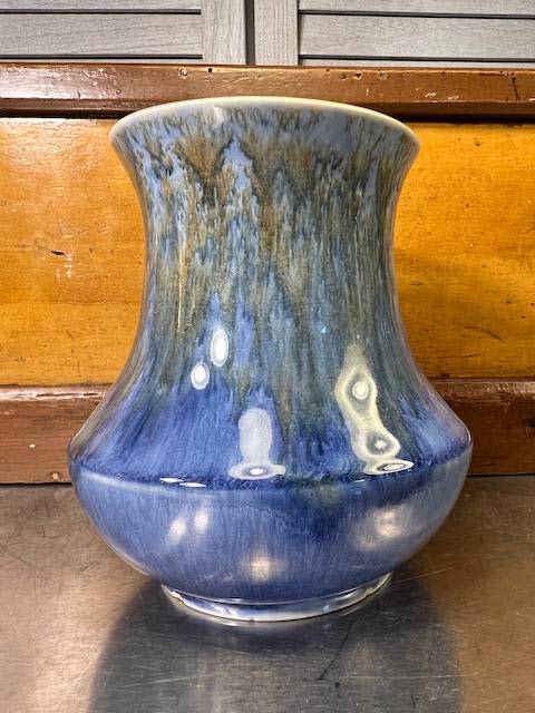 Vintage Art Deco Australian Fowler Ltd Pottery Drip Glazed Vase ...