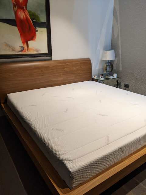 King Bed FRAME in Walnut Timber Veneer with FORZA posture slats | Beds ...