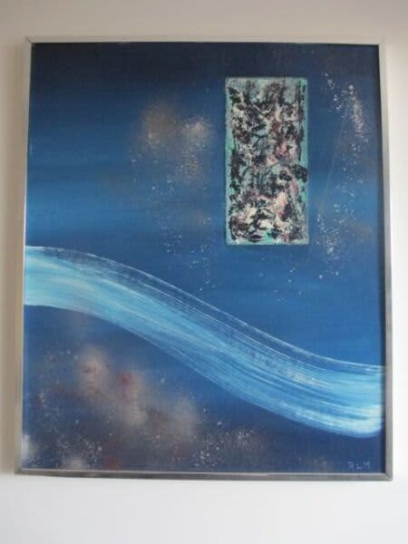 Original painting in silver metal frame 'Infinity' by R L Martin - Art ...