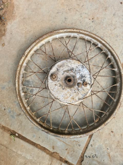 Bsa, Triumph Vintage Front Wheel. | Motorcycle & Scooter Parts ...
