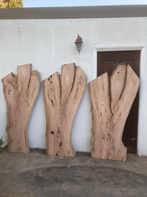 Southern mahogany hardwood natural live edge timber wood slab | Other ...