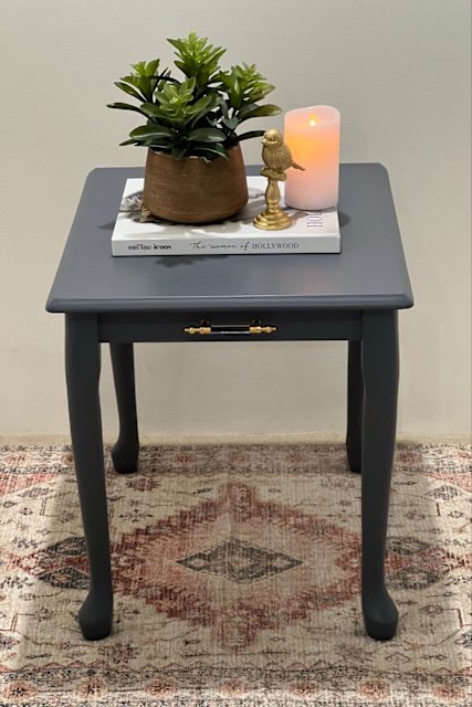 Charcoal Blue Side Table – Small but Full of Style - Buffets & Side ...