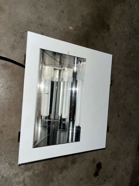 White Recessed Exterior Square Light with Lamp external | Outdoor ...