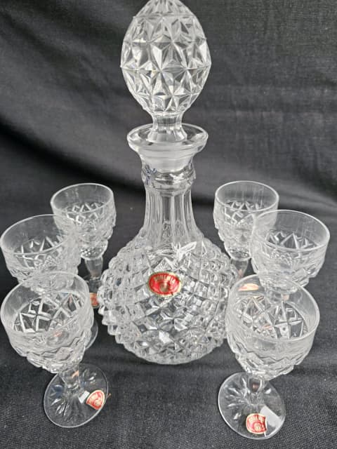 7 piece Crystal Bohemia Sherry Set - Dinnerware in Epping VIC | Gumtree ...