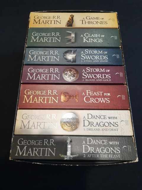 GEORGE.R.MARTIN, A SONG OF ICE AND FIRE, FICTION BOOK SET (7 ...