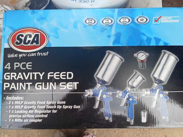 SCA 4 pce Gravity Feed Paint Gun set - Other Tools & DIY in Gumeracha ...