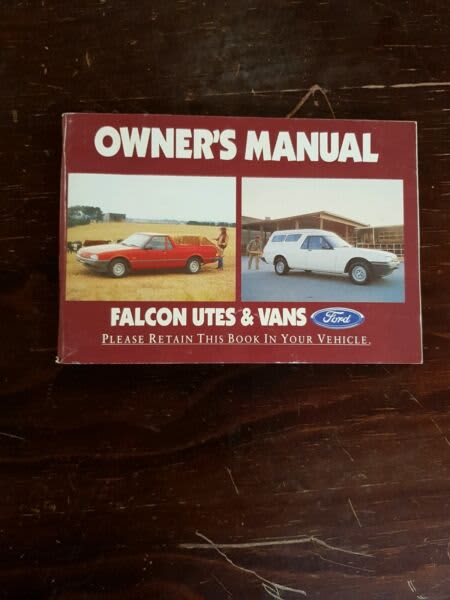 FORD FALCON UTES & VANS OWNERS MANUAL | Other Parts & Accessories ...