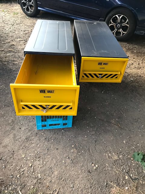 2x Van Vault Sliding Security Storage - Tool Storage & Benches in ...