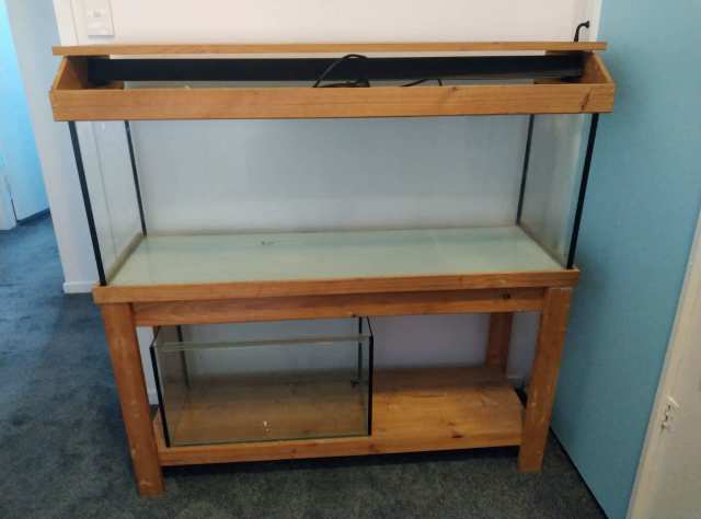 4ft fish tank, stand, hood and lights | Fish | Gumtree Australia Logan ...
