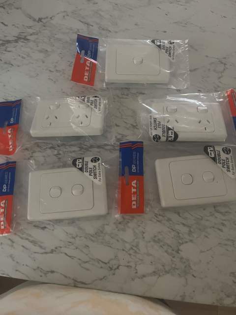 Double pole caravan power points and lights switches | Caravan ...