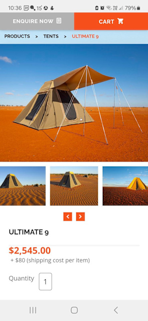 Southern Cross /Carlton Canvas Bus tent. Single Pol - Camping & Hiking ...