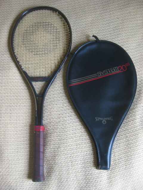 Vintage Spalding Graphite Tennis Racquet (20os) & Original Cover-1980s ...