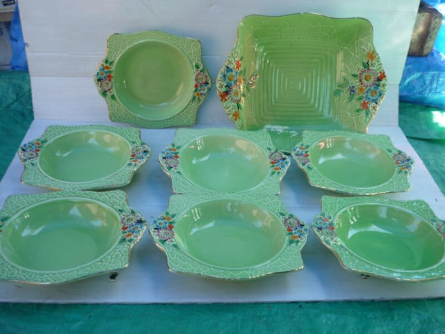 Vintage 8 piece Crown Devon sweets set | Collectables | Gumtree ...