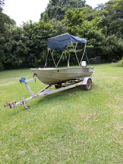 14 Aluminum Dingy with 30 hp Honda Motor | Tinnies & Dinghies | Gumtree ...