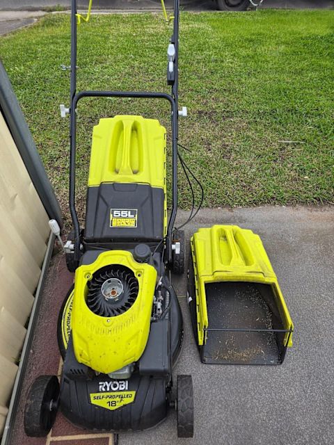 FREE RYOBI PETROL MOWER - REQUIRES REPLACEMENT PULL CORD - Lawn Mowers ...