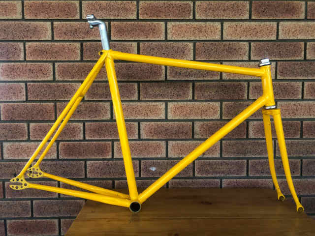 Vintage Lugged Steel Track Bike Frame With Cinelli BB Shell - Bicycle ...