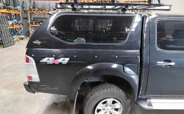 2010 Ford Ranger PK Flexiglass Canopy w/ Ladder Rack & Awning Dual Cab ...