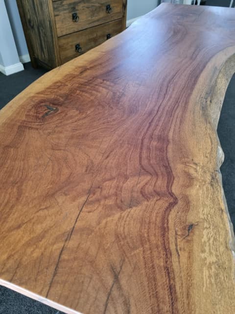 Solid Bush Timber Slab Desk/Table | Other Furniture | Gumtree Australia ...