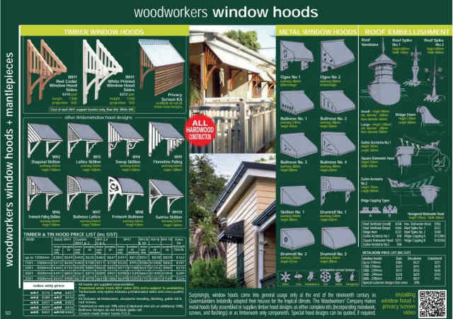TIMBER WINDOW HOODS * FULL KITS * SIDES ONLY * SOLID TIMBER - Building ...