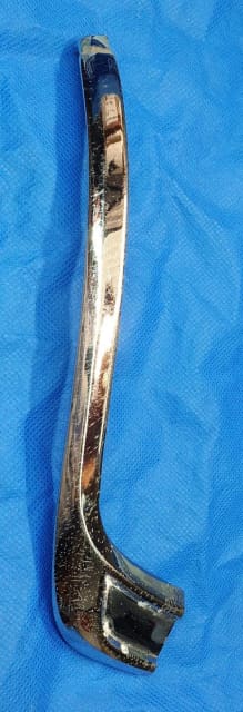 Chrysler Valiant AP6 LH rear quarter MOULDING end chrome TRIM strip ...