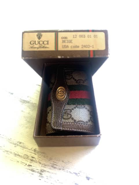 Vintage Gucci leather key case with original box | Accessories ...