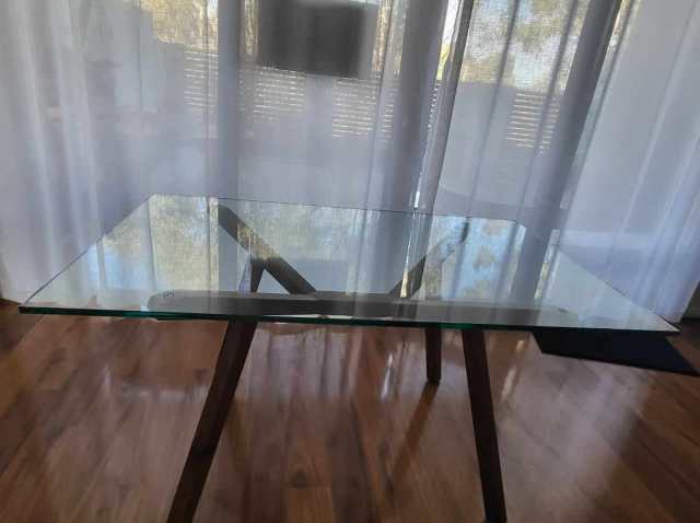 Matt Blatts Brosa Olsen Glass Top Dining Table - Dining Tables in ...