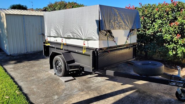 Trailer 8x5 weather proof box trailer with lockable gates | Trailers ...