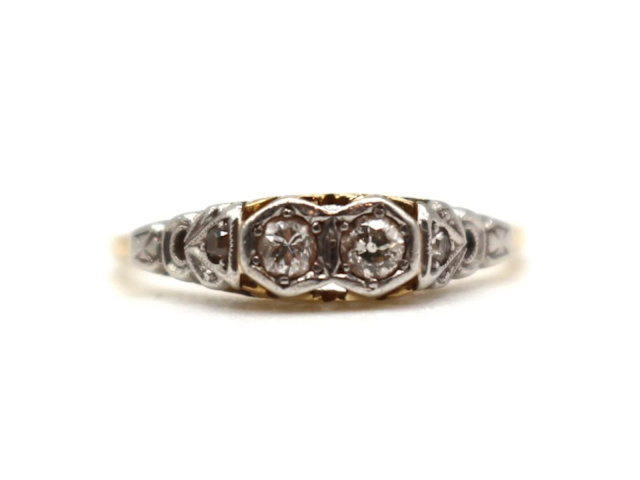 18ct Yellow Gold Ladies Diamond Ring Size P 017200136651 - Women's ...