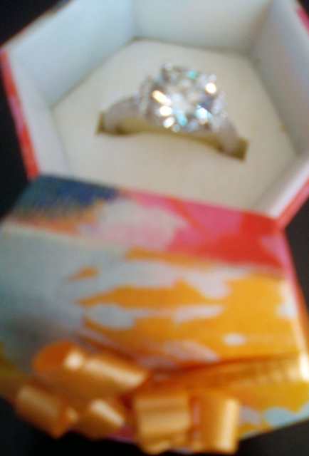 Solitaire Ring 1.5carat Moissanite White w.cubicZirconia size 5 3/4 ...