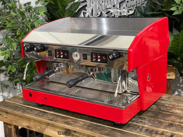 WEGA ATLAS COMPACT EVD 2 GROUP RED ESPRESSO COFFEE MACHINE COMMERCIAL ...