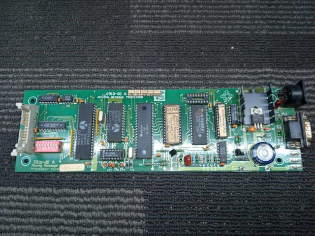 LED MOVING MESSAGE BOARD PCB (6809 CPU AND ROCKWELL ICS) | Other ...